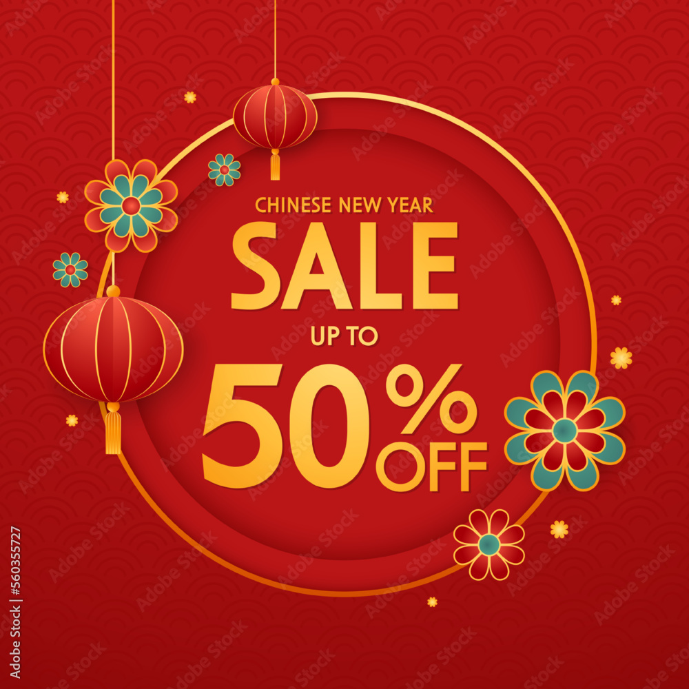 Chinese new year sale banner. Happy Chinese new year 2023. Chinese New ...