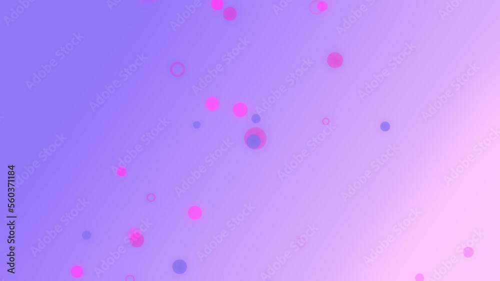 Flying bright pink and purple confetti. Soft pink and purple gradient ...
