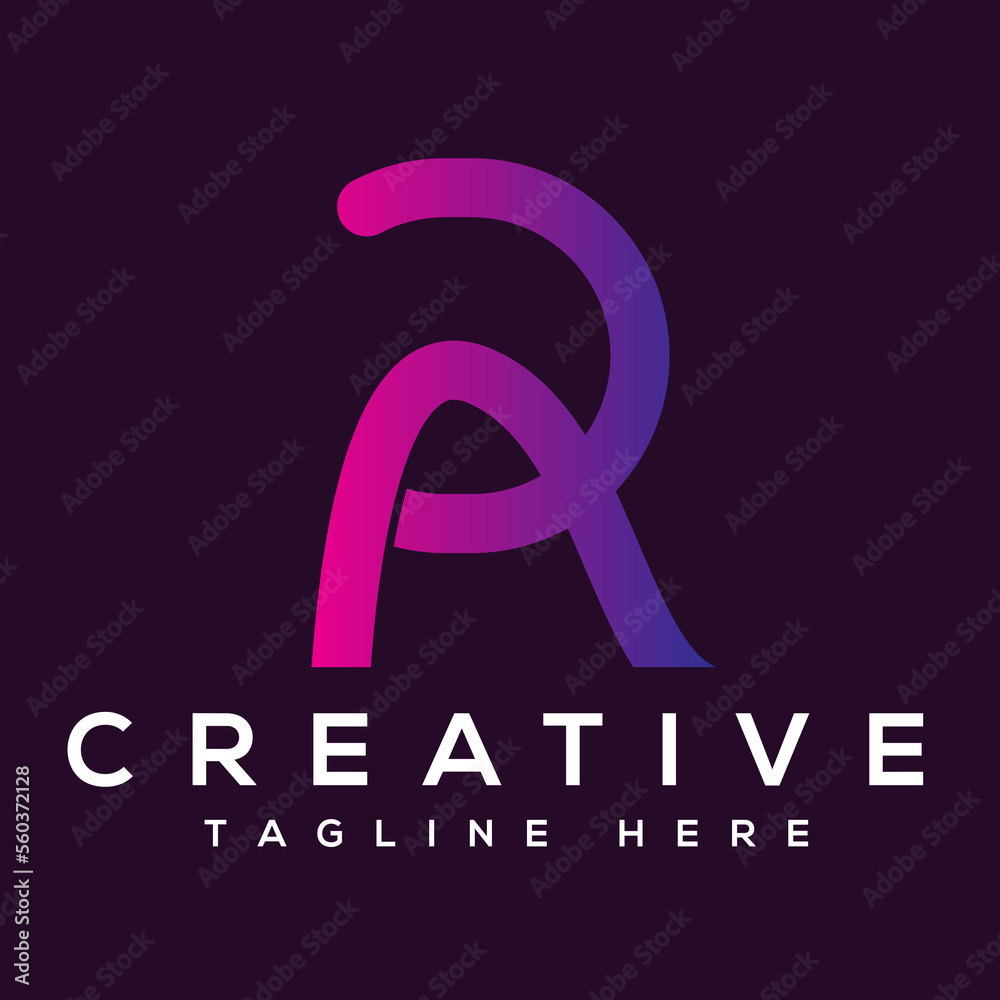Free vector graphic design element - r letter logo design. Stock Vector ...