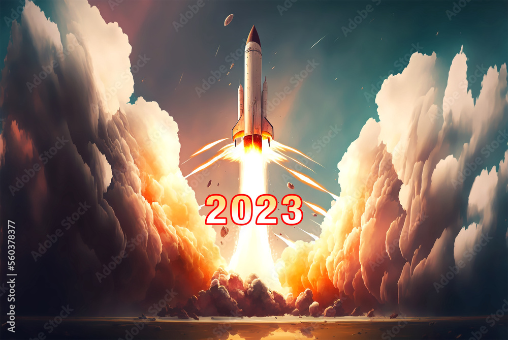 Kick-off to the year 2023 like a rocket launch for new goals - comic ...
