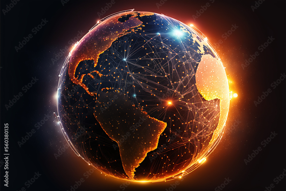 Global Connections Stock Illustration | Adobe Stock