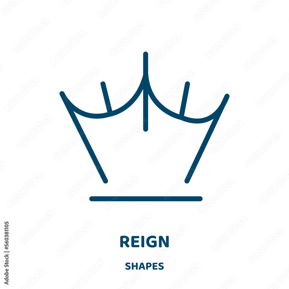 reign vector icon from shapes collection. majesty filled flat symbol ...