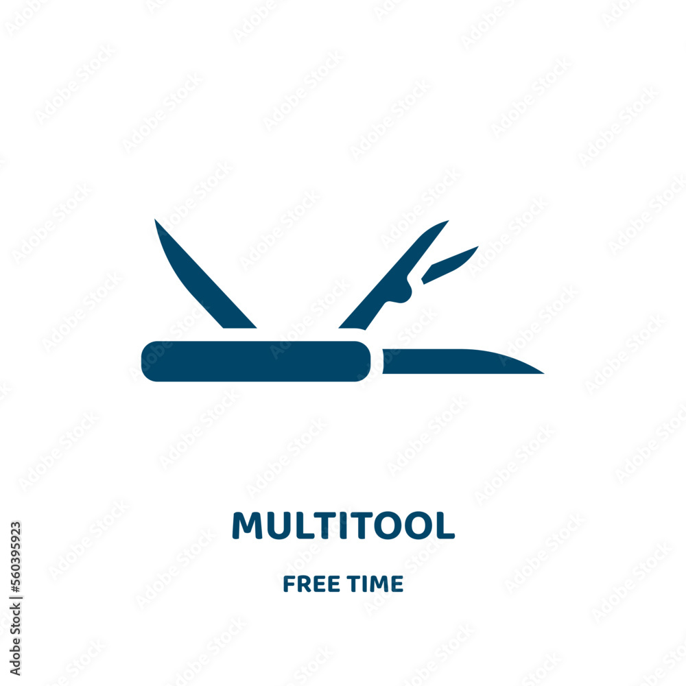 multitool vector icon from free time collection. blade filled flat ...
