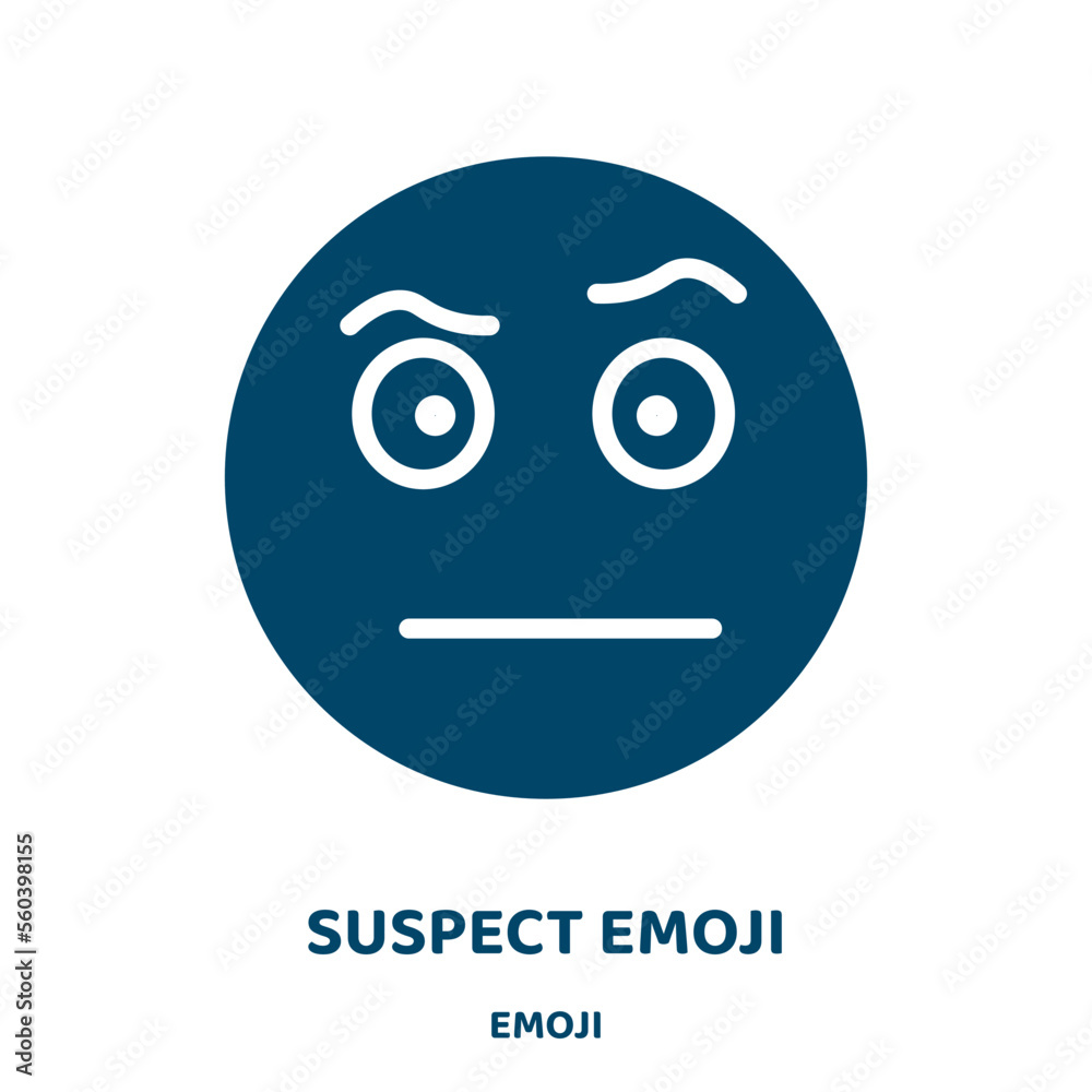 suspect emoji vector icon from emoji collection. character filled flat ...