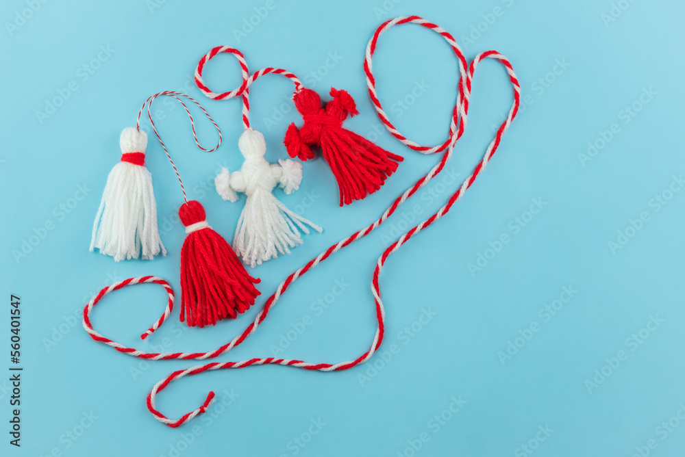 Traditional Martisor - symbol of holiday 1 March, Martenitsa, Baba ...
