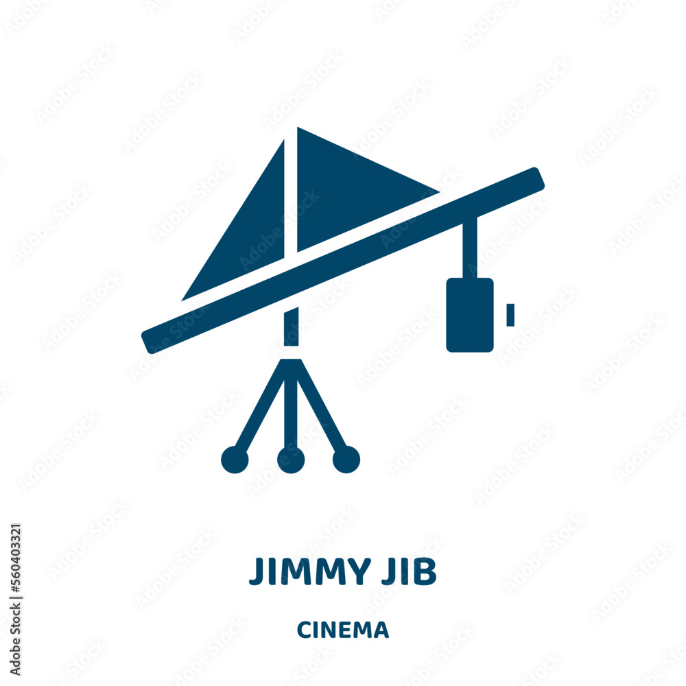 jimmy jib vector icon from cinema collection. cinema filled flat symbol ...
