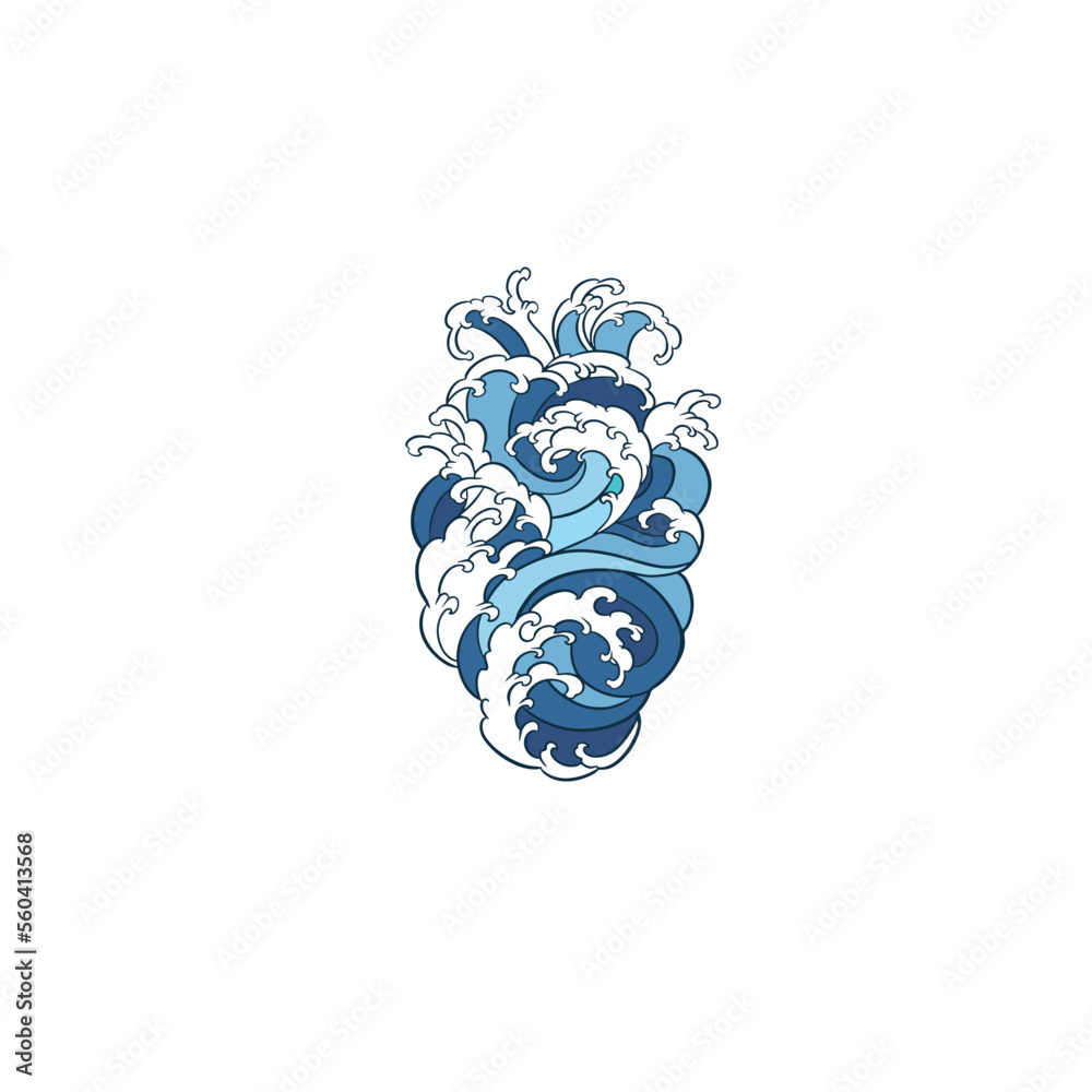 waves logo. wave vector. Waves icon Stock Vector | Adobe Stock