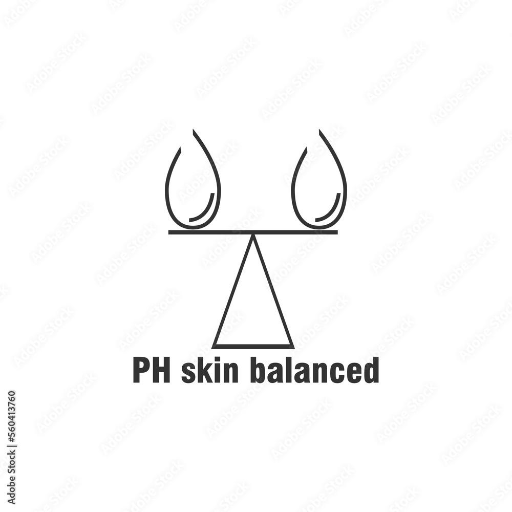 pH balanced icon Stock Vector | Adobe Stock