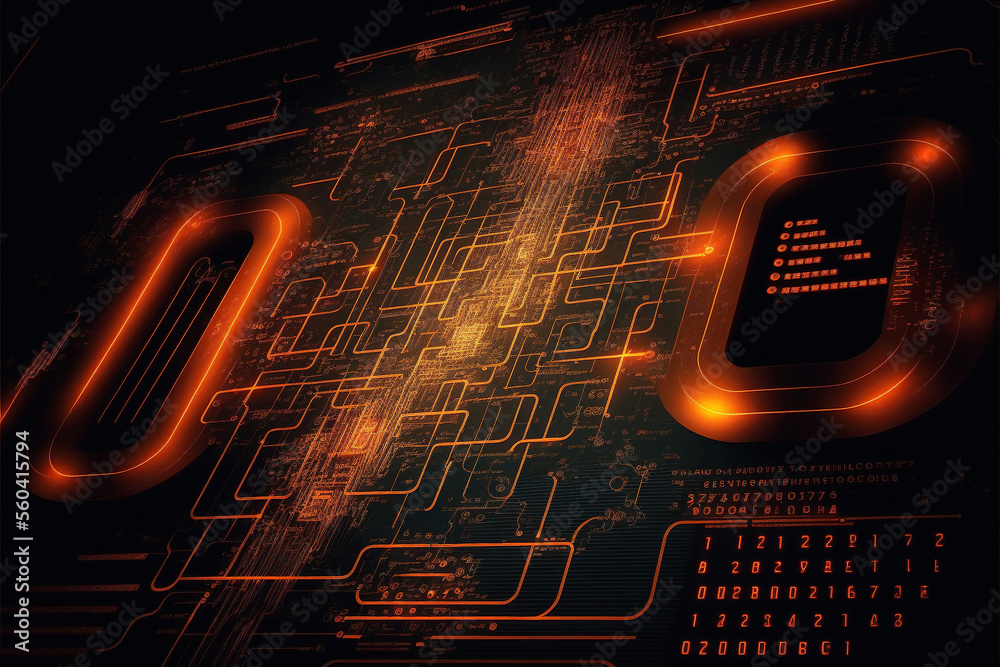 Human and Ai technology data science, Technology Background with AI ...