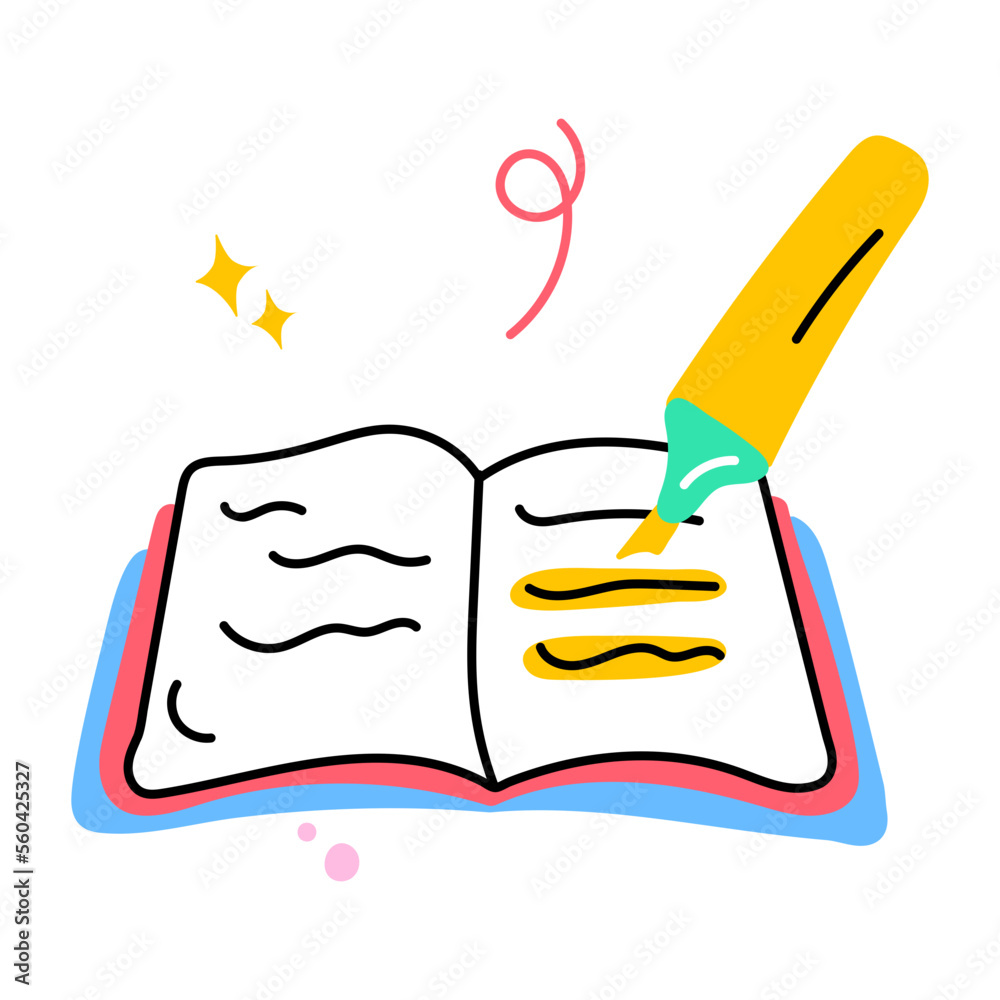 Exercise Book Stock Vector | Adobe Stock