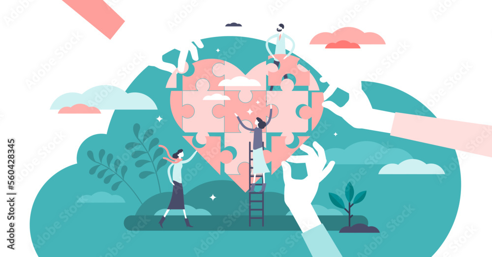 Wellness concept, transparent background. flat tiny person illustration ...