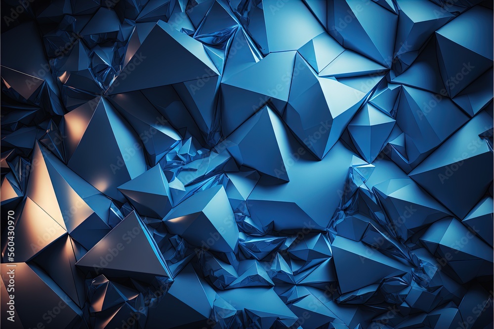 a blue background with many shiny objects in it's center and a black ...