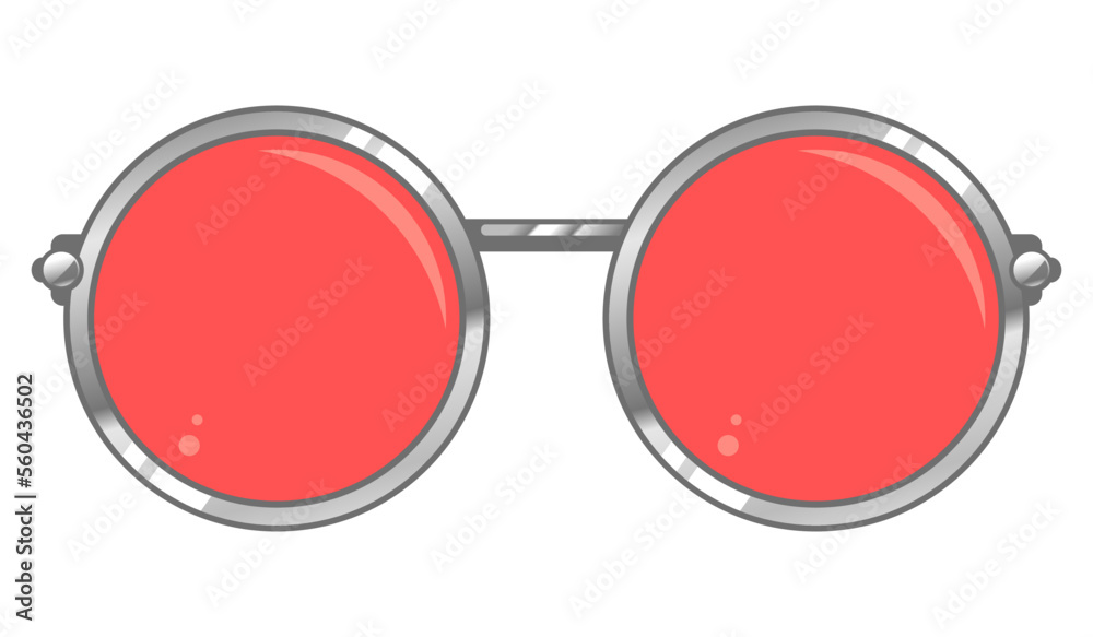 Red Hipster Glasses Frames