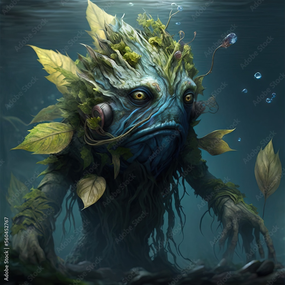 Water Goblin Stock Illustration | Adobe Stock