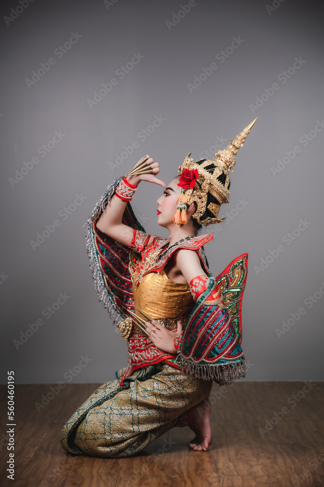 Thai classical dance performance Manohra Buchayan.Art culture Thailand ...