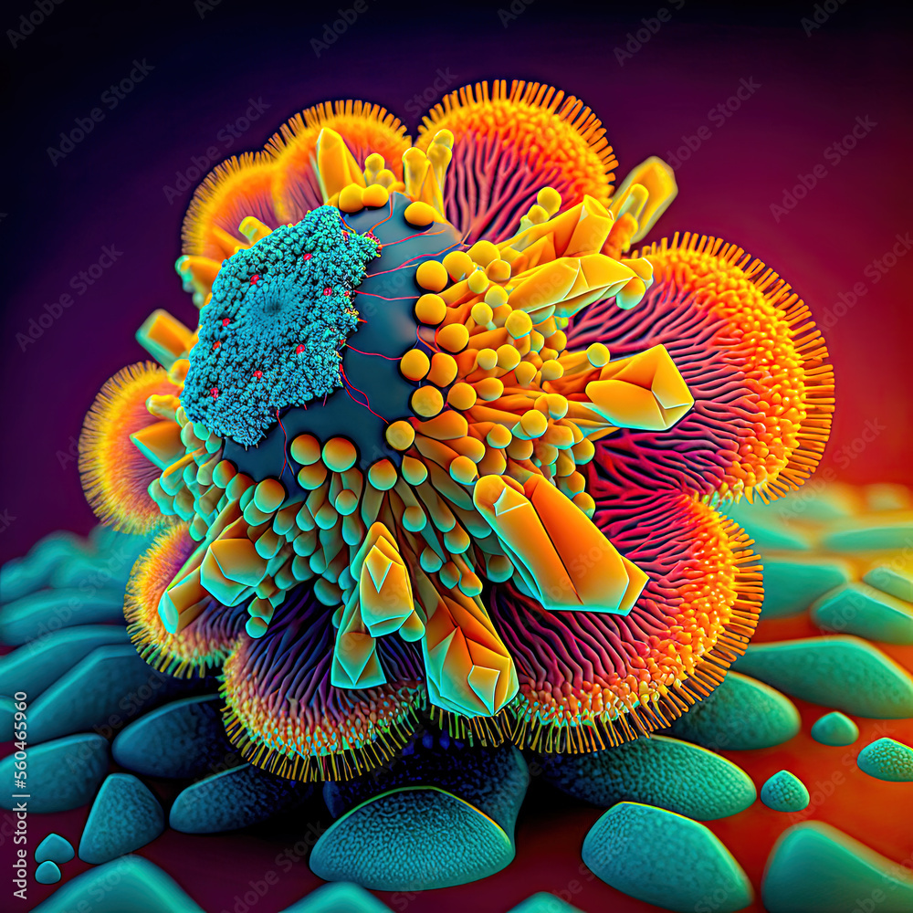 Virus Macro Mikroskop Bakterium Keim Bazillus Erreger Parasit Ungezifer ...