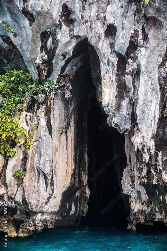 Cathedral Cave on Cathedral Island near El Nido, Palawan, Philippines ...