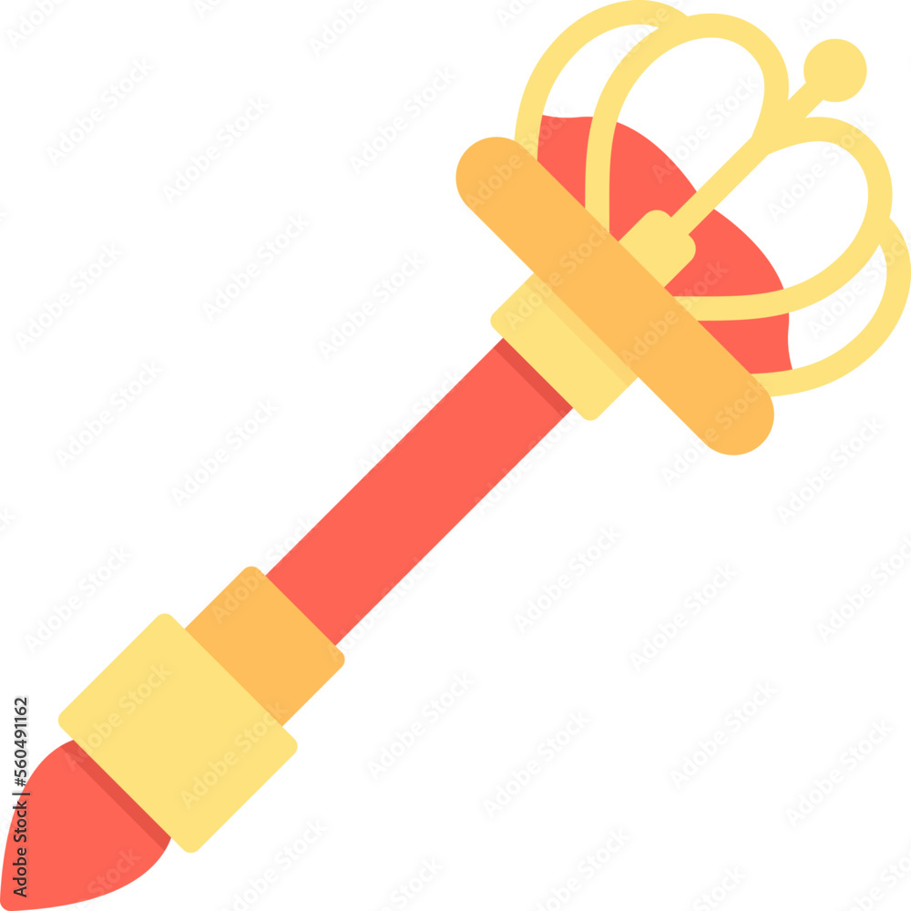 Scepter Icon Stock Vector | Adobe Stock
