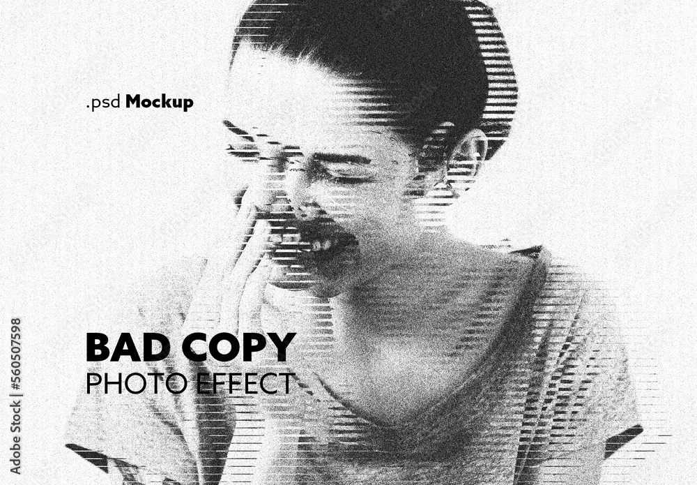 Bad Copy Photo Effect Stock Template | Adobe Stock