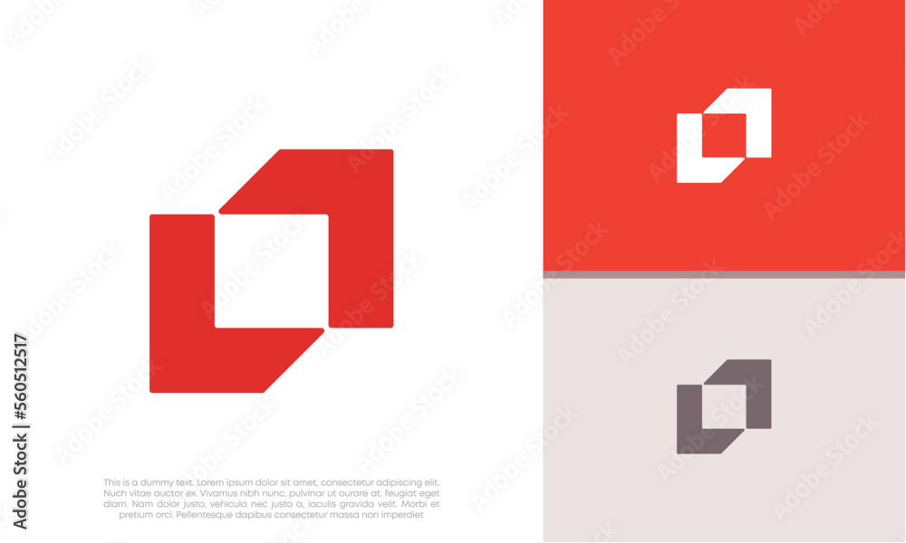 Abstract artificial intelligence logo. Innovative high tech logo ...
