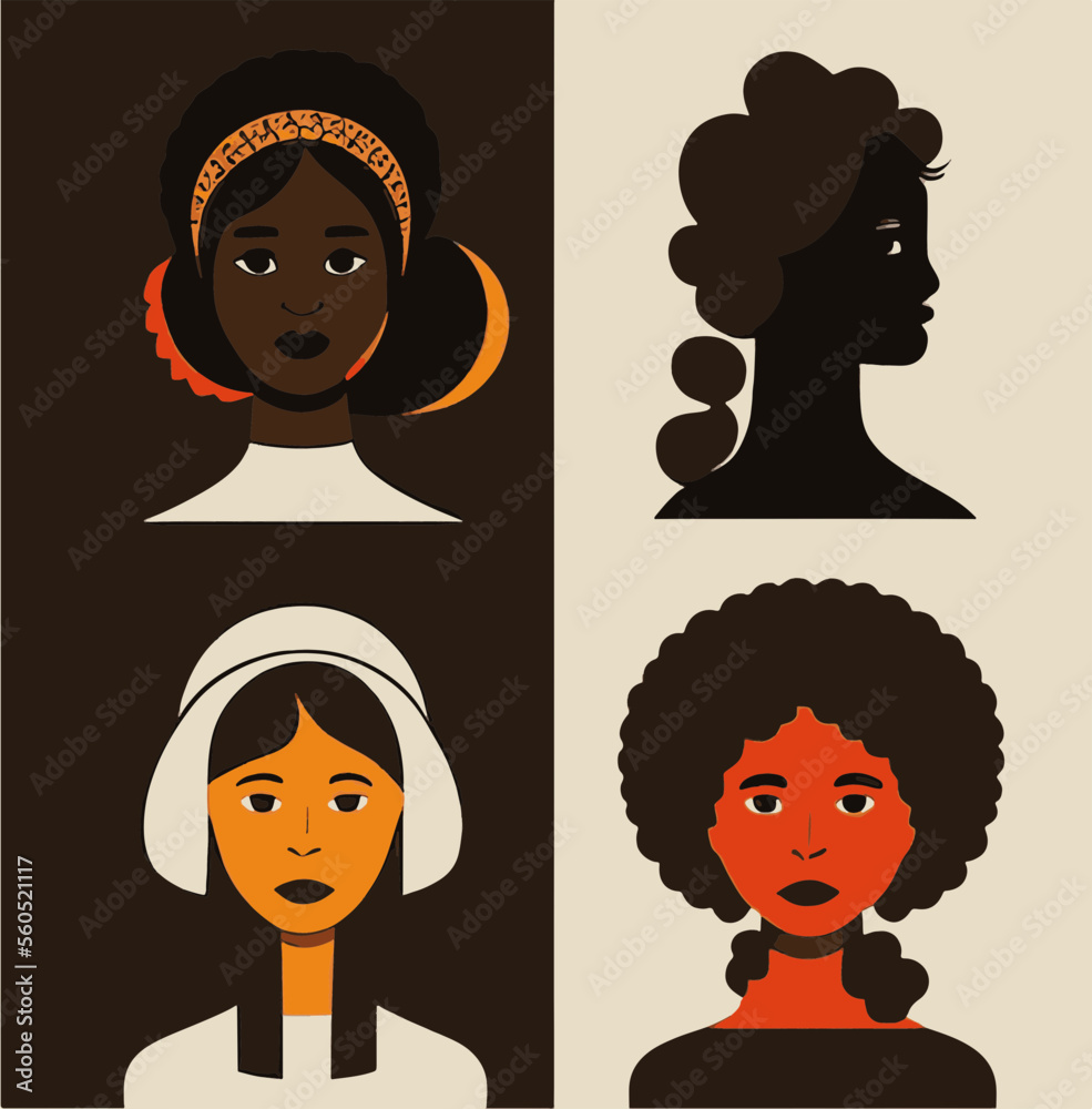 Logo, Abstract, modern , skin, style, 2d, flat, Doodle, Icon, human ...
