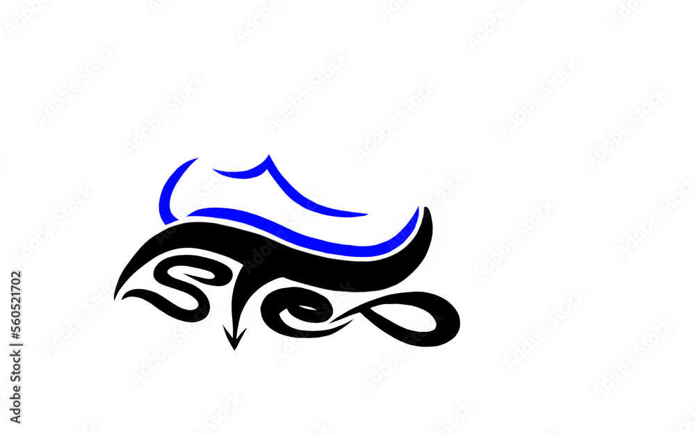 Step logo design Stock Illustration | Adobe Stock