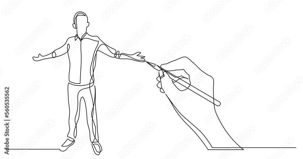 hand drawing business concept sketch of standing man - PNG image with ...