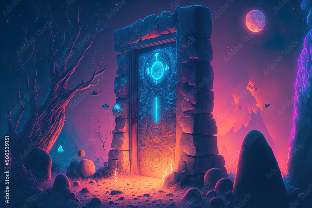 Runes, an ancient stone with magical light and power, and a fantastical ...