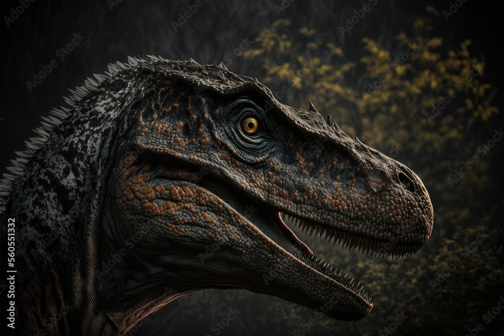 Velociraptor dinosaur, ancient carnivore dinosaur, extinct animal ...