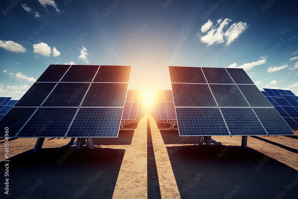 solar cell array installed in utility plant to harness solar ...