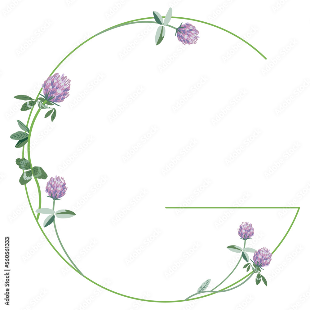 Capital letter G with floral motifs. Decorative font with blooming ...