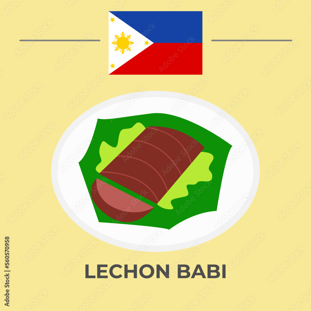 Lechon Babi vector eps 10. easy to edit Stock Vector | Adobe Stock