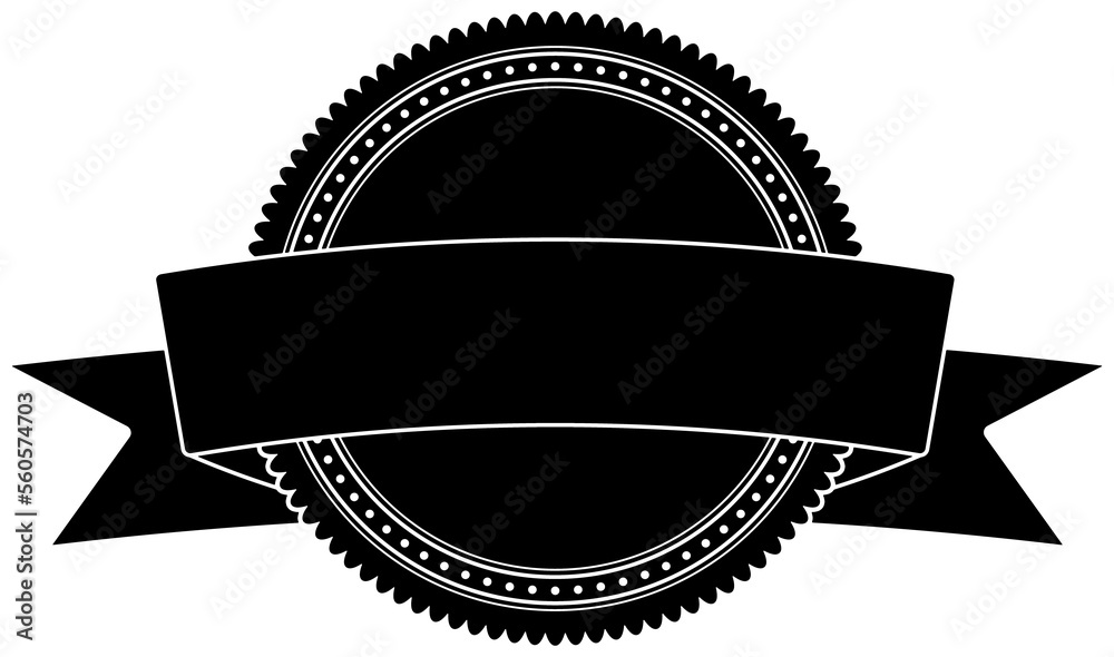 Seal, badge, award, stamp. Simple illustration, line art, clipart ...