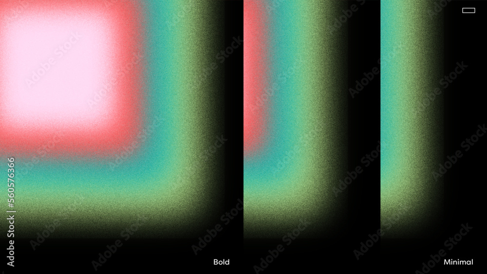 Prismatica Minimalist Fuzzy Square Gradient on Dark Background with ...