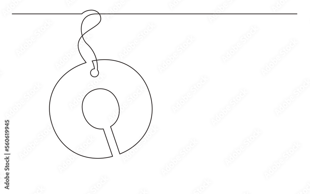 continuous line drawing tag label alphabet letter design o - PNG image ...