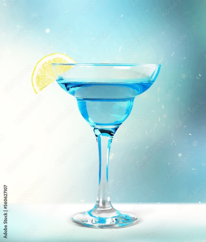 Tasty cold alcohol drink on the desk Stock Photo | Adobe Stock