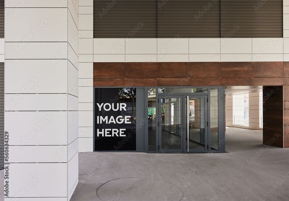 Building Glass Mockup Stock Template | Adobe Stock