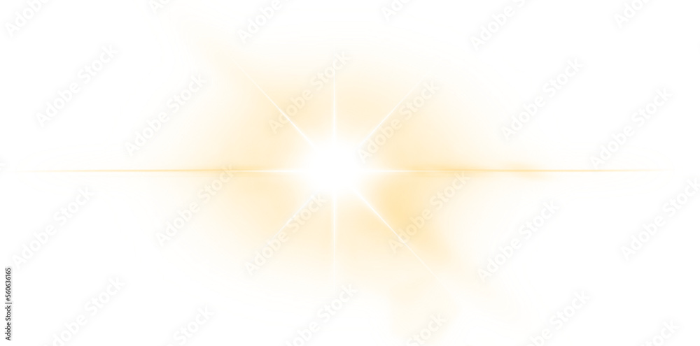 bright sunshine with flare effect Stock Illustration | Adobe Stock
