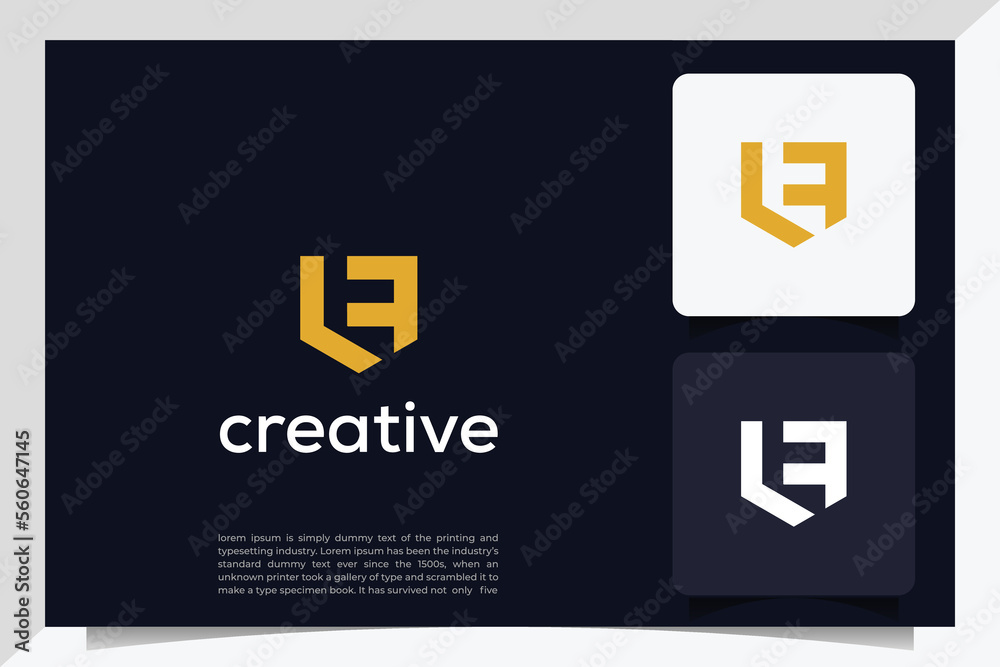 LF letter original monogram logo design Stock Vector | Adobe Stock