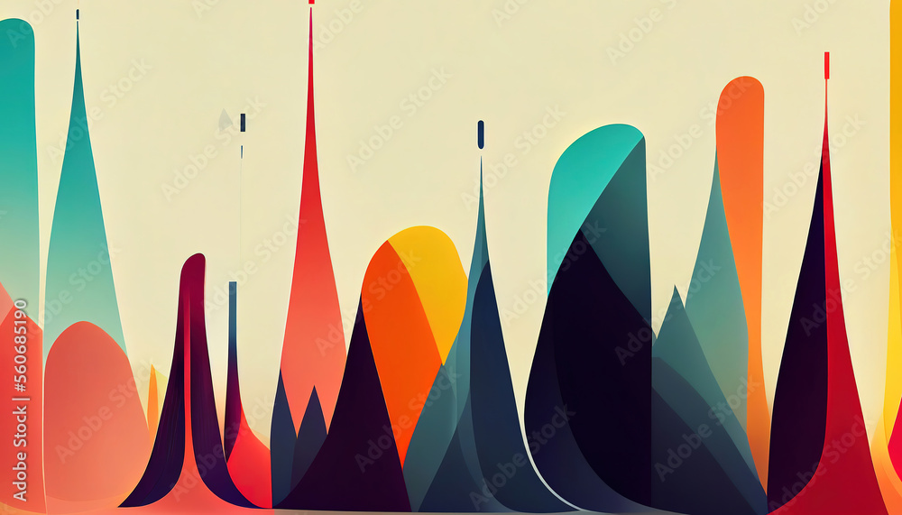 Abstract statistics chart wallpaper background illustration Stock ...