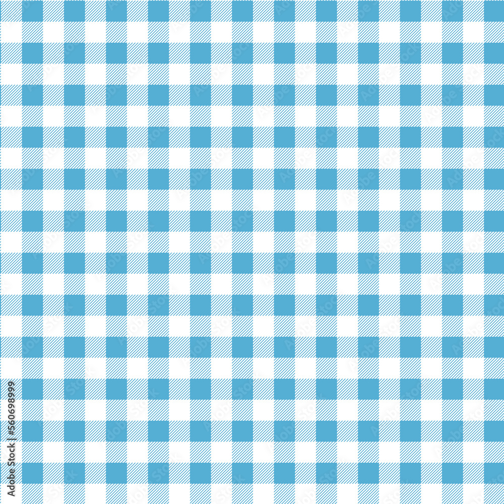 Seamless blue checkered plaid fabric pattern texture. Modified stripes ...
