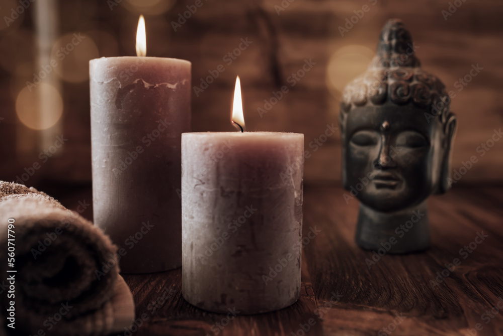 Wellness and meditation in harmony for body and mind. Background with ...