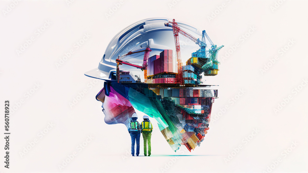 Future of Container ship loading and unloading, Cargo construction ...