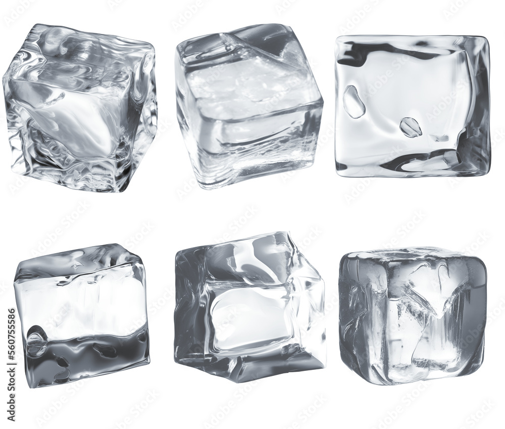 Ice cube overlay transparent background PNG easy to use Stock ...