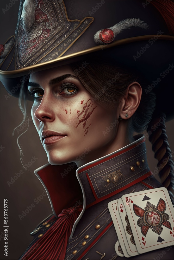Old Fashioned Fire Woman. Generative AI, non-existent person. Stock ...