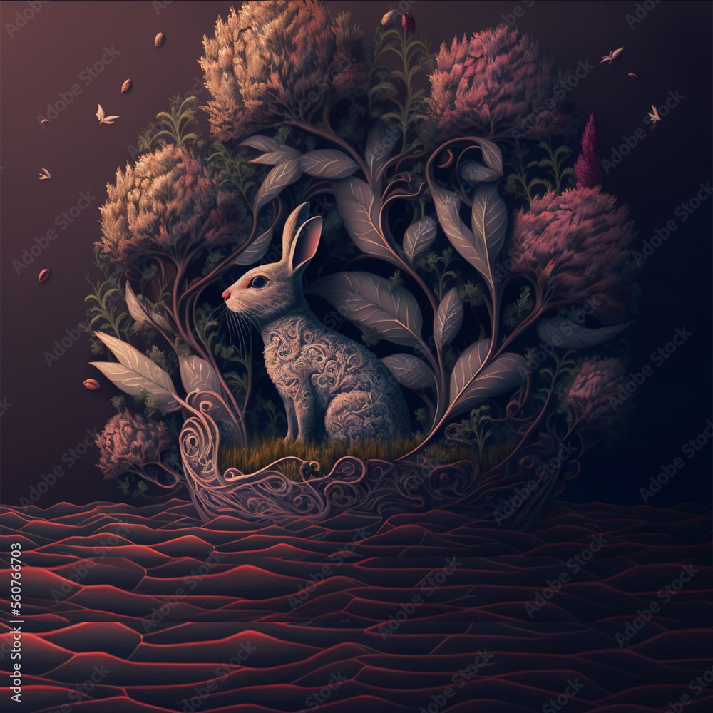 Photo & Art Print illustration created with Generative AI, 8H