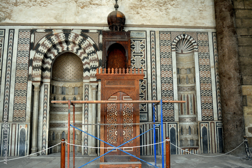 Poster The Sultan Al-Nasir Muhammad ibn Qalawun Mosque, an early 14th ...