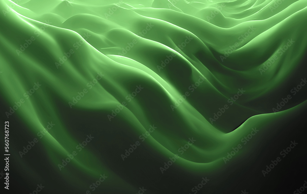 green background texture design, complex curvey shapes with different ...