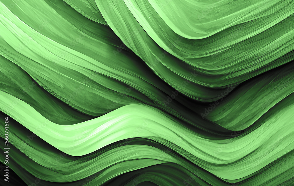 green background texture design, complex curvey shapes with different ...
