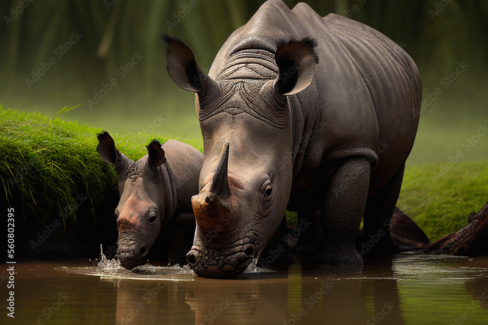 Javan Rhinoceros Baby